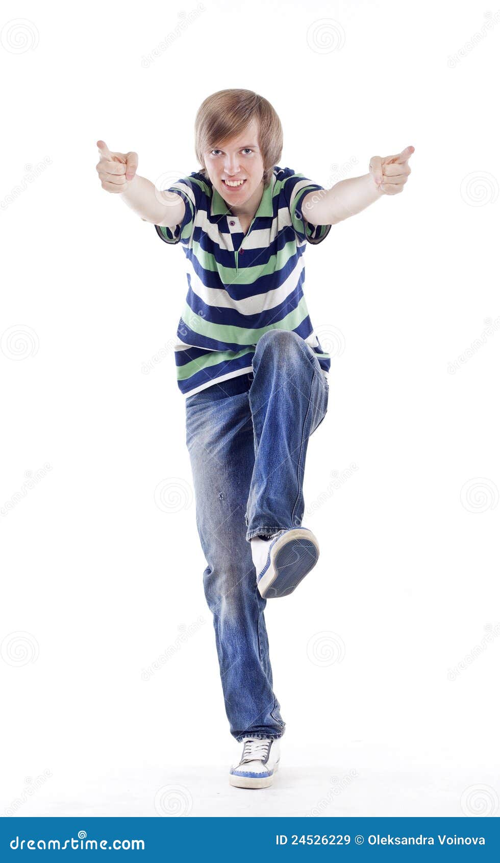 Young Man Dancing Locking or Hip-hop Stock Image - Image of dancer ...