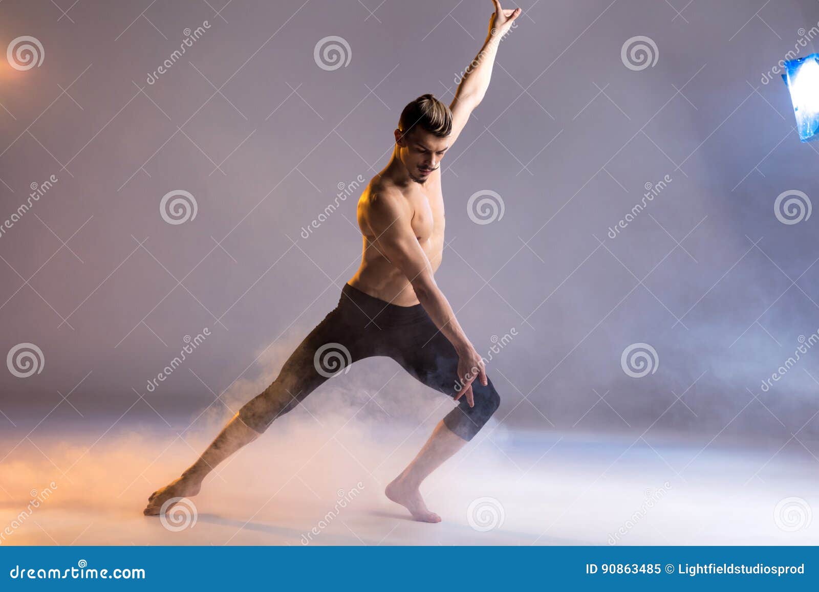 Young man dancing stock image. Image of modern, flexibility - 90863485