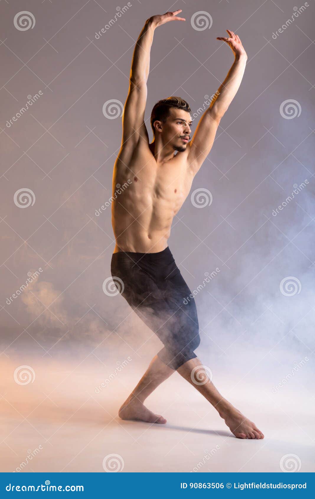 Young man dancing stock photo. Image of acrobat, sportive - 90863506