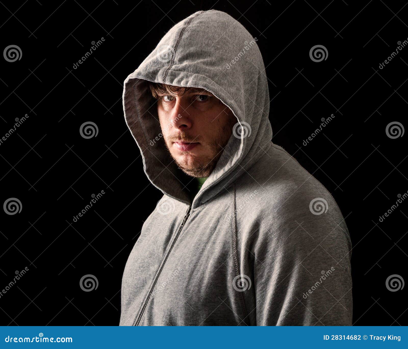 Young Man in the Dark of Night Stock Photo - Image of intimidate ...