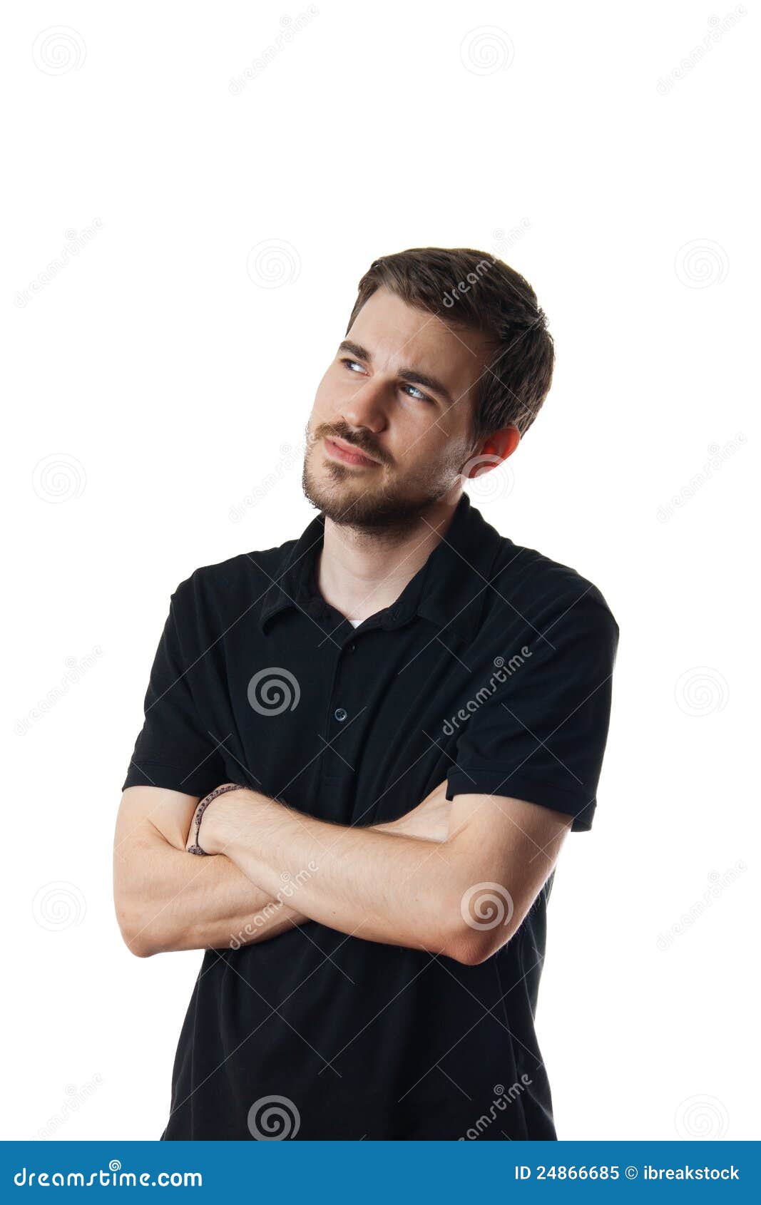 Young man deep in thought stock image. Image of thinking - 24866685