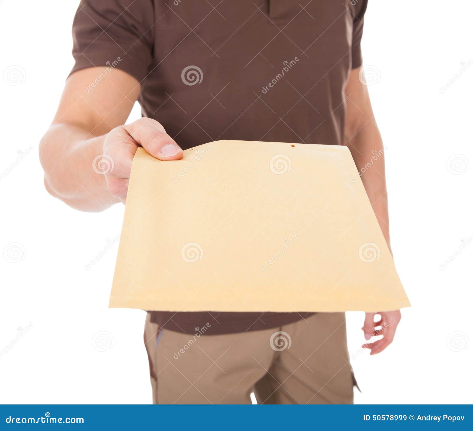 Young man delivering mail stock image. Image of deliver - 50578999