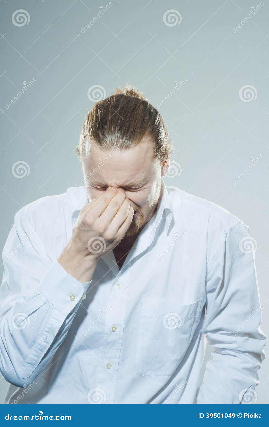 Young man is desperately stock image. Image of phone - 39501049