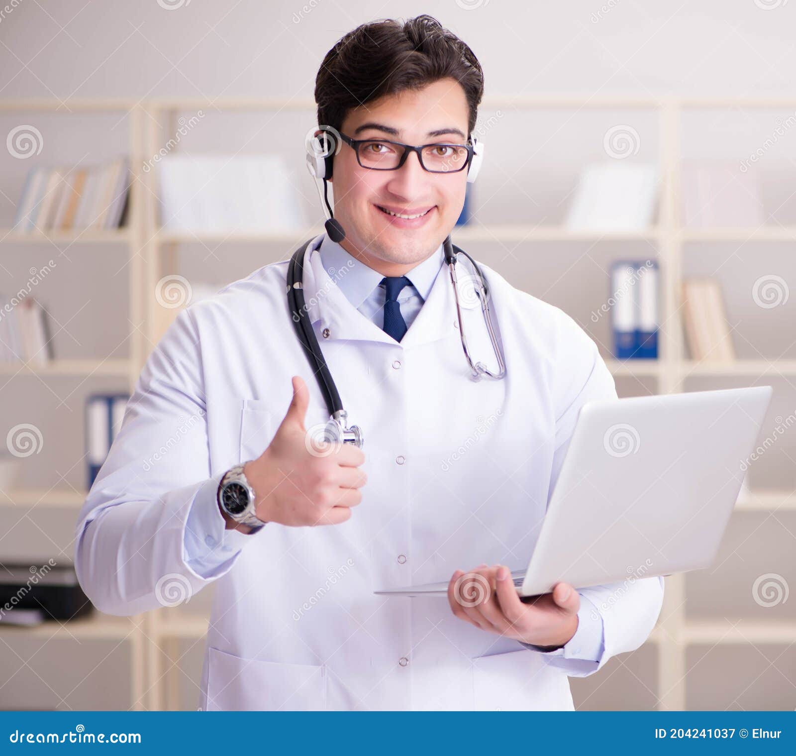 Young Man Doctor in Medical Concept Stock Image - Image of laboratory ...