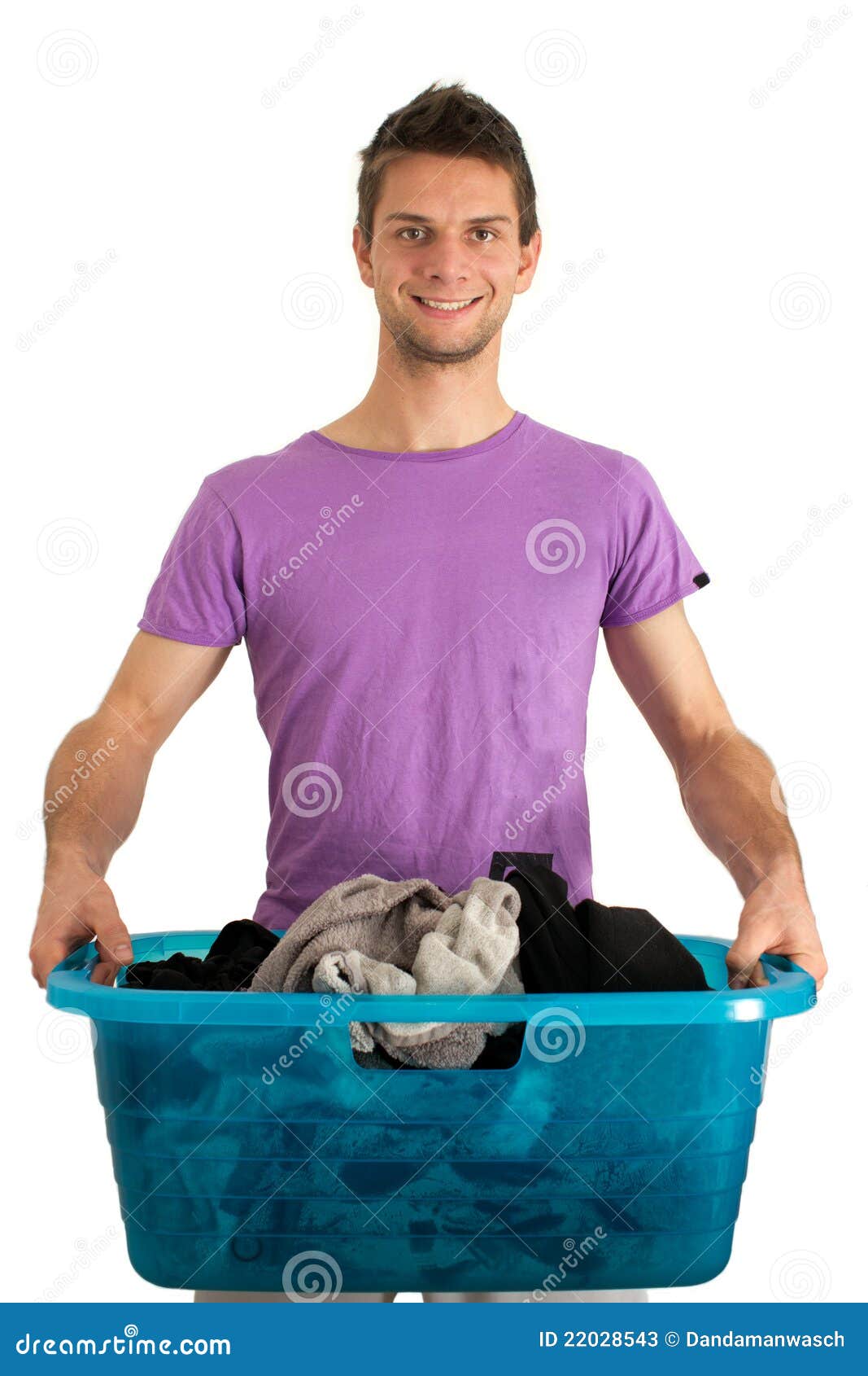 Young Man Doing the Laundry Stock Image - Image of equipmant, cleaners ...
