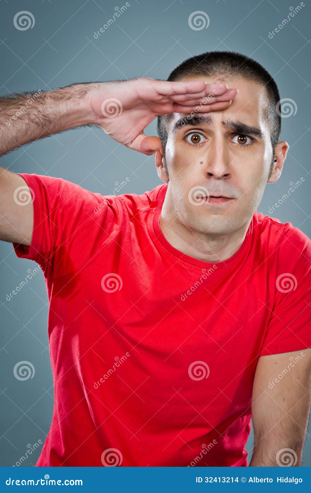 Young Man Doing a Militar Salute Stock Photo - Image of shot, camera ...