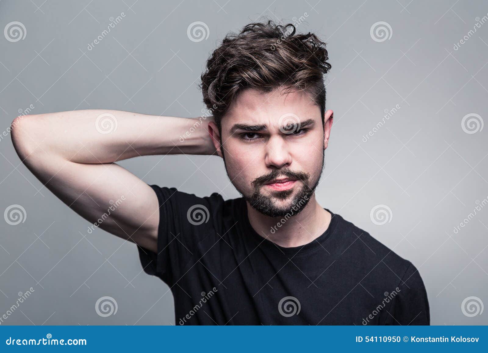 Young man doubting stock photo. Image of thinking, professional - 54110950
