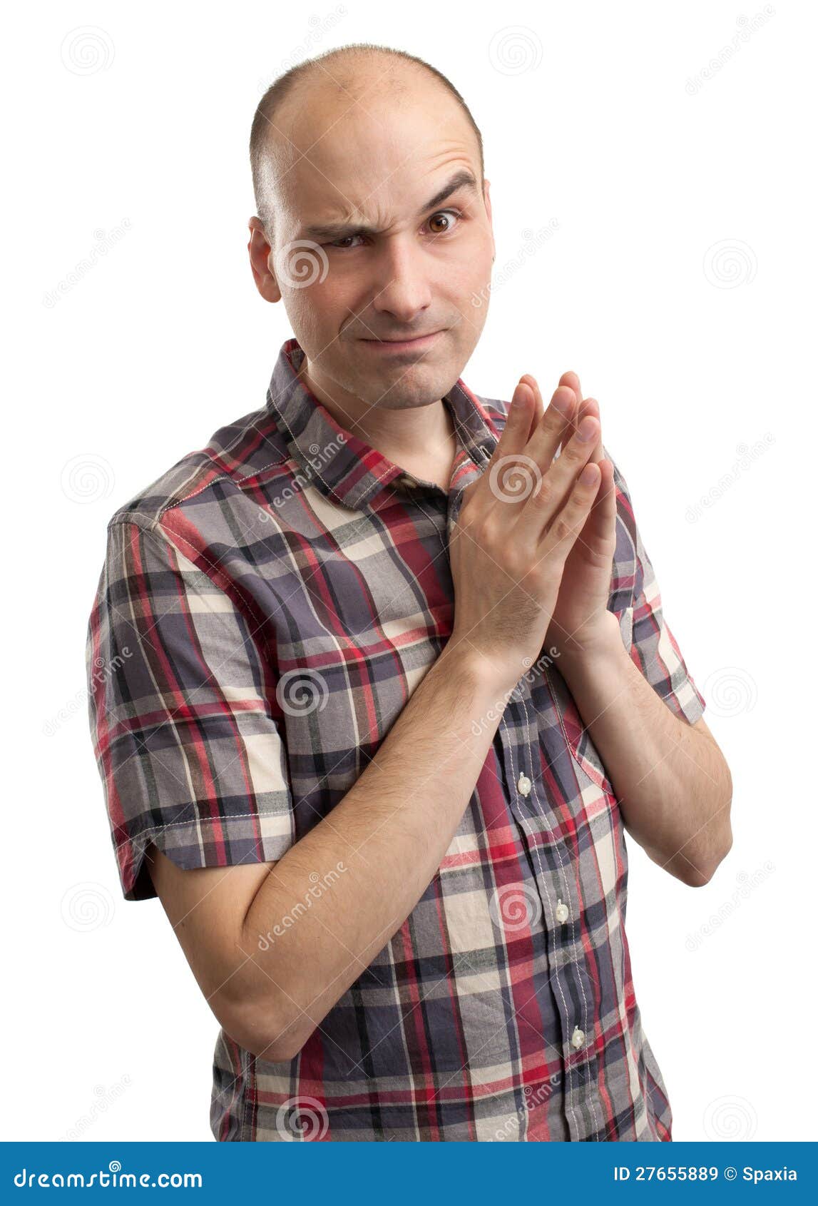 Young Man Doubts about Something Stock Image - Image of wondering ...