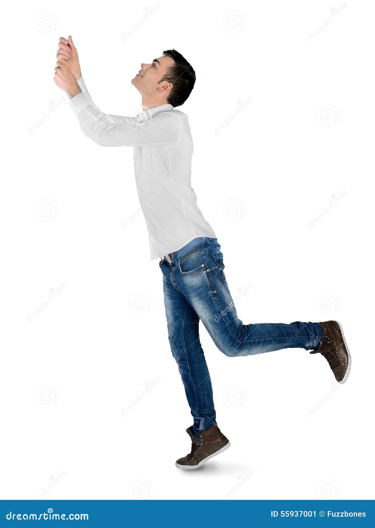Young man drag something stock image. Image of determined - 55937001