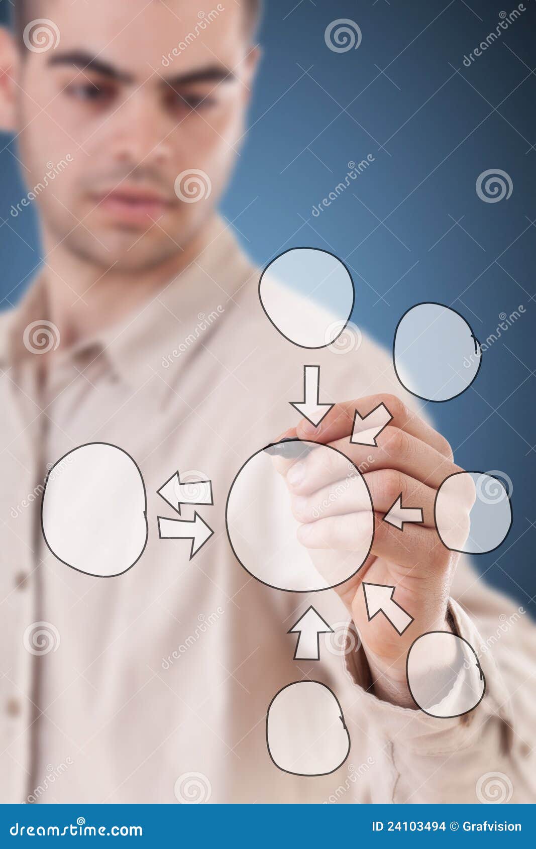 Young Man drawing stock photo. Image of education, educate - 24103494