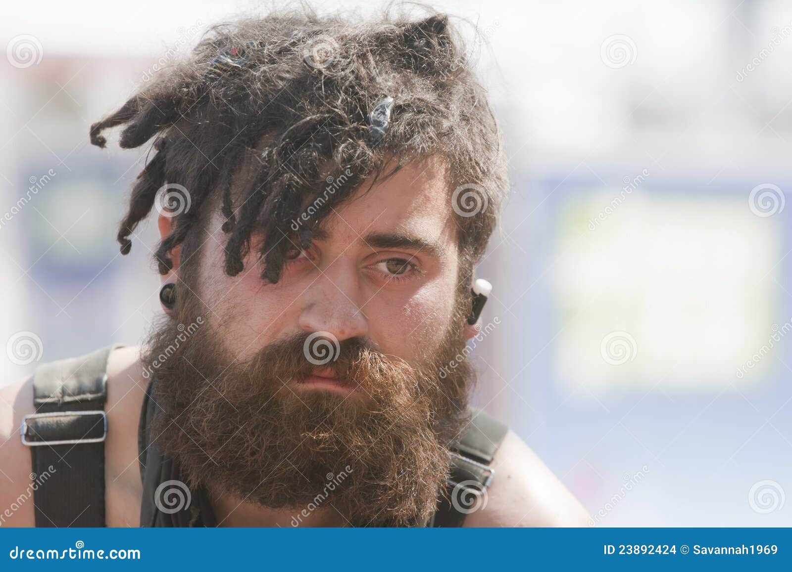 Young man with dreadlocks stock photo. Image of destitute - 23892424