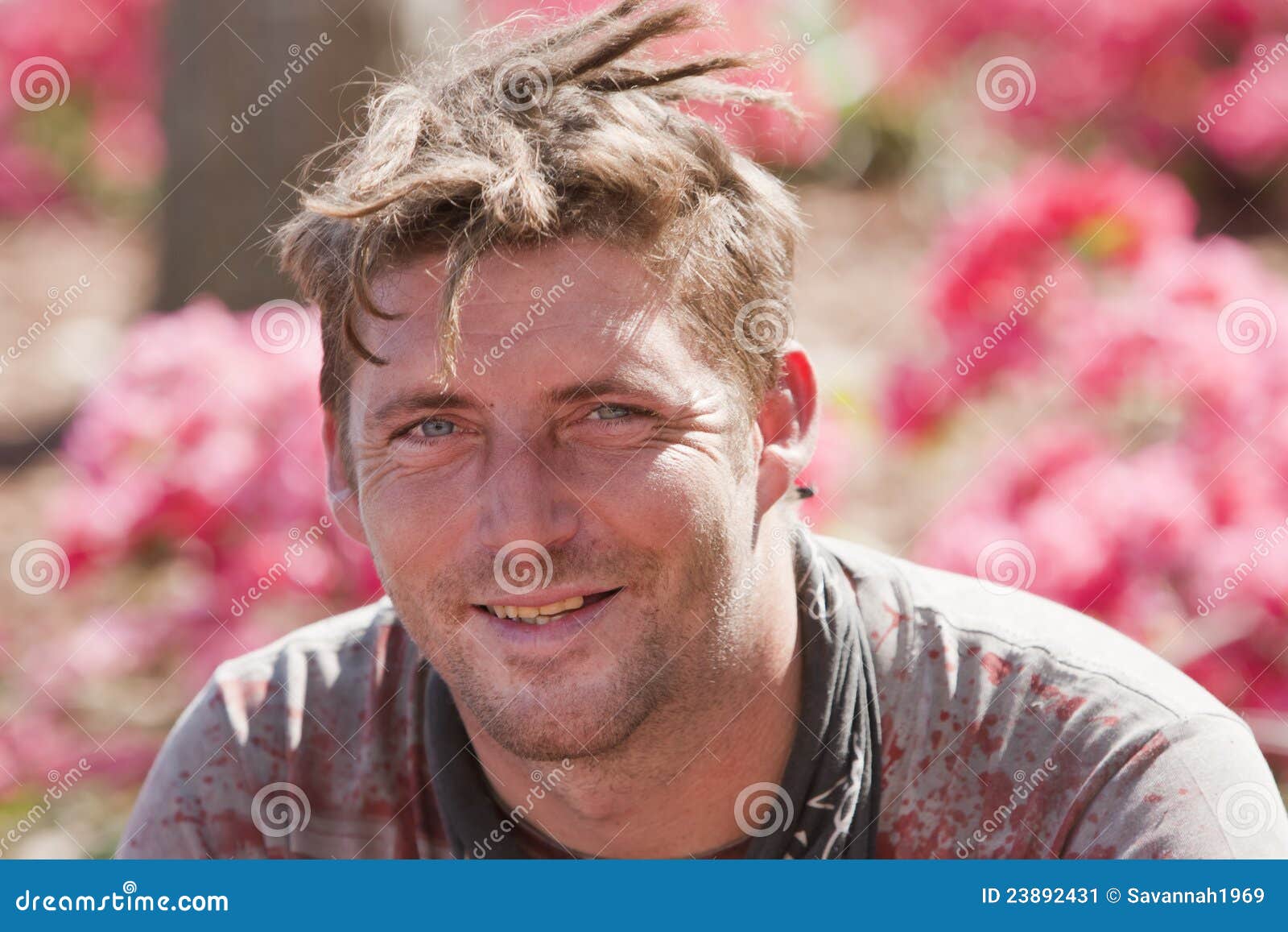 Young man with dreadlocks stock image. Image of homeless - 23892431