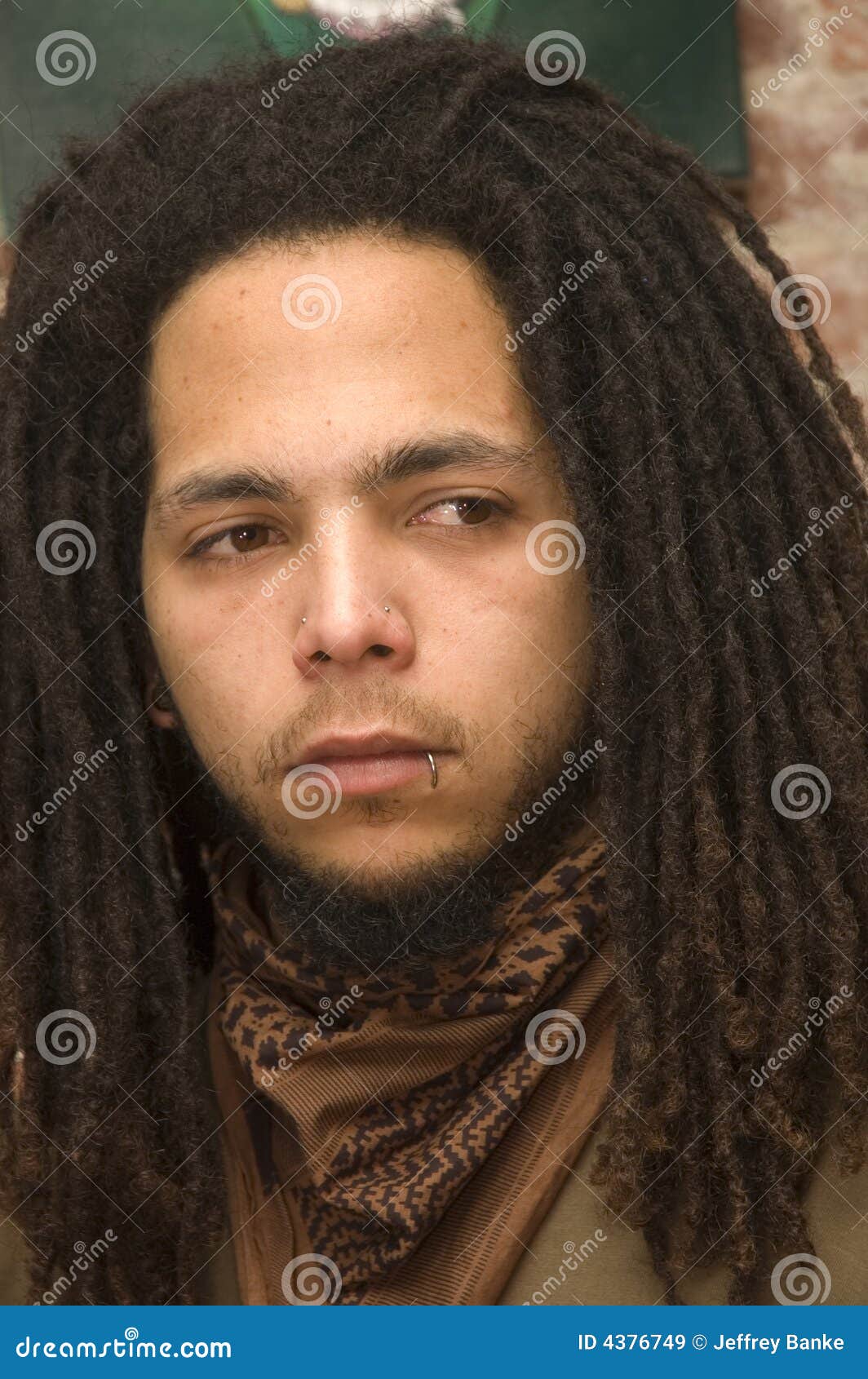 Young man with dreadlocks stock image. Image of dreadlocks - 4376749