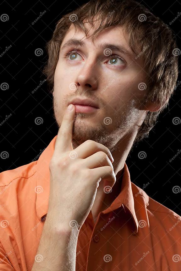 Young man dreaming stock image. Image of aspirations - 12712463
