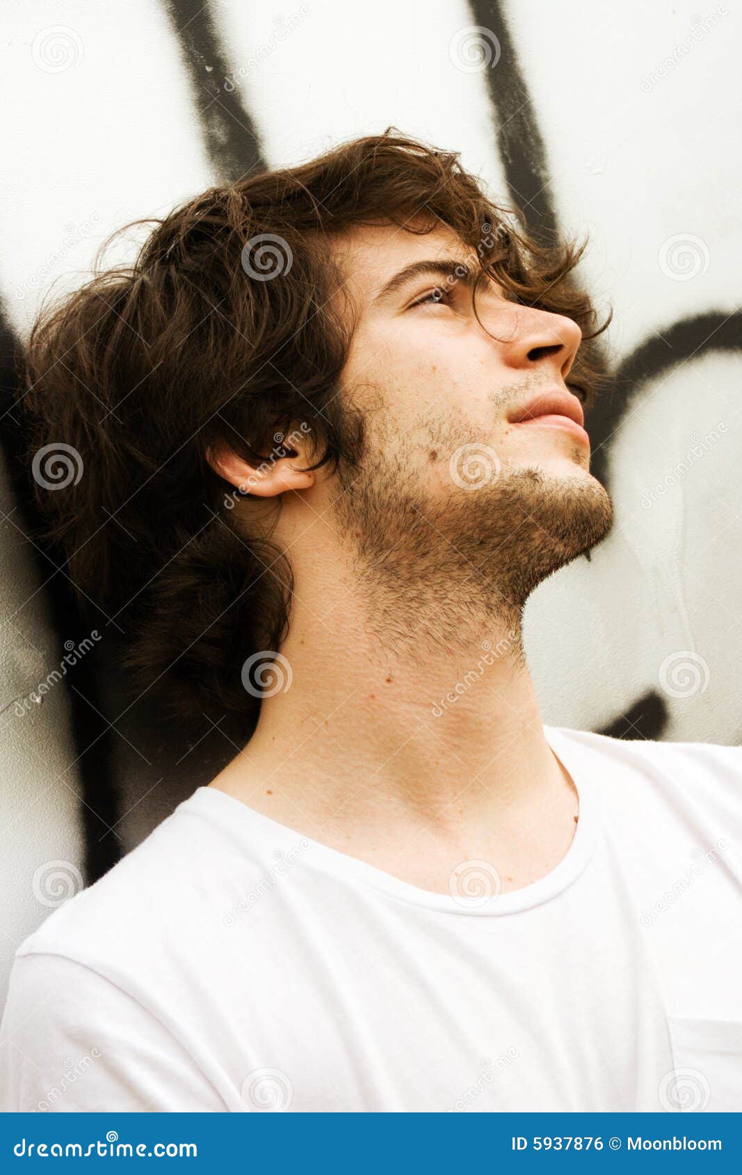Young Man Dreaming stock photo. Image of gaze, beautiful - 5937876