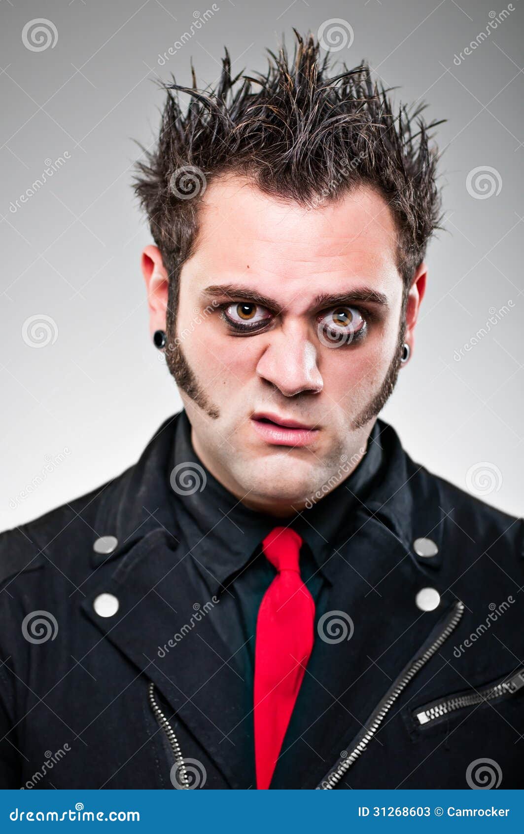 Young Man Dressed As An Emo Goth. Stock Photos - Image: 31268603