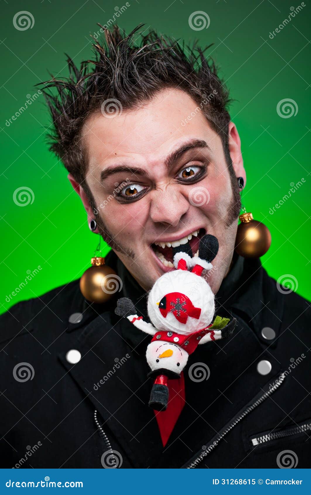 Young Man Dressed As an Emo Goth. Stock Image - Image of portrait ...