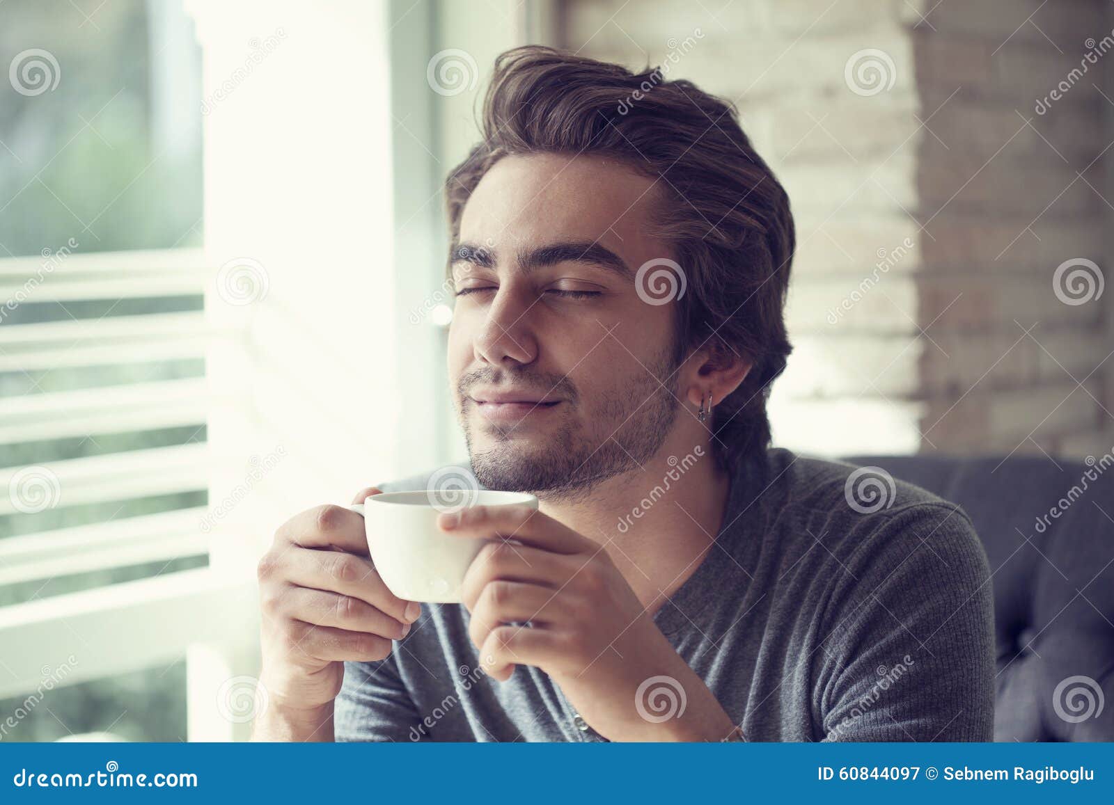 Young Man Drinking Coffee in Cafe Stock Image - Image of drink, relax ... Young Man Drinking Coffee in Cafe Stock Image - Image of drink, relax ...