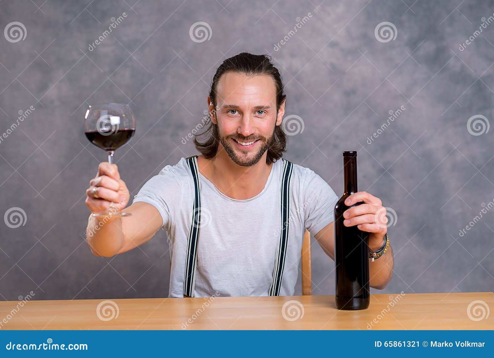 Young Man Drinking Red Wine Stock Image - Image of beverage, cheers ...