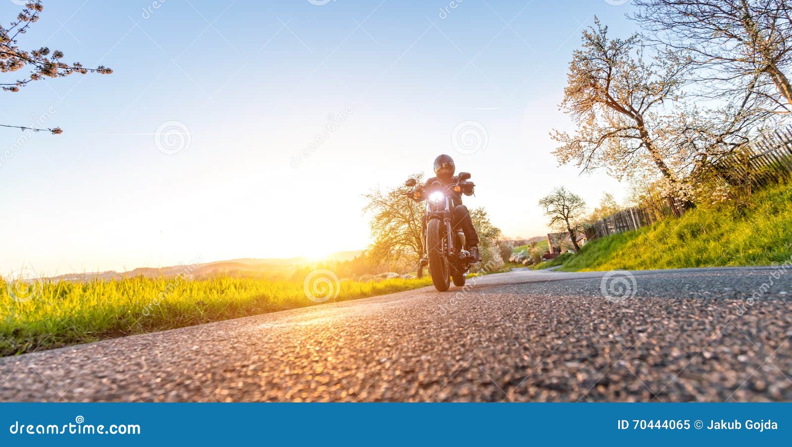 Young man driving chopper stock image. Image of scene - 70444065