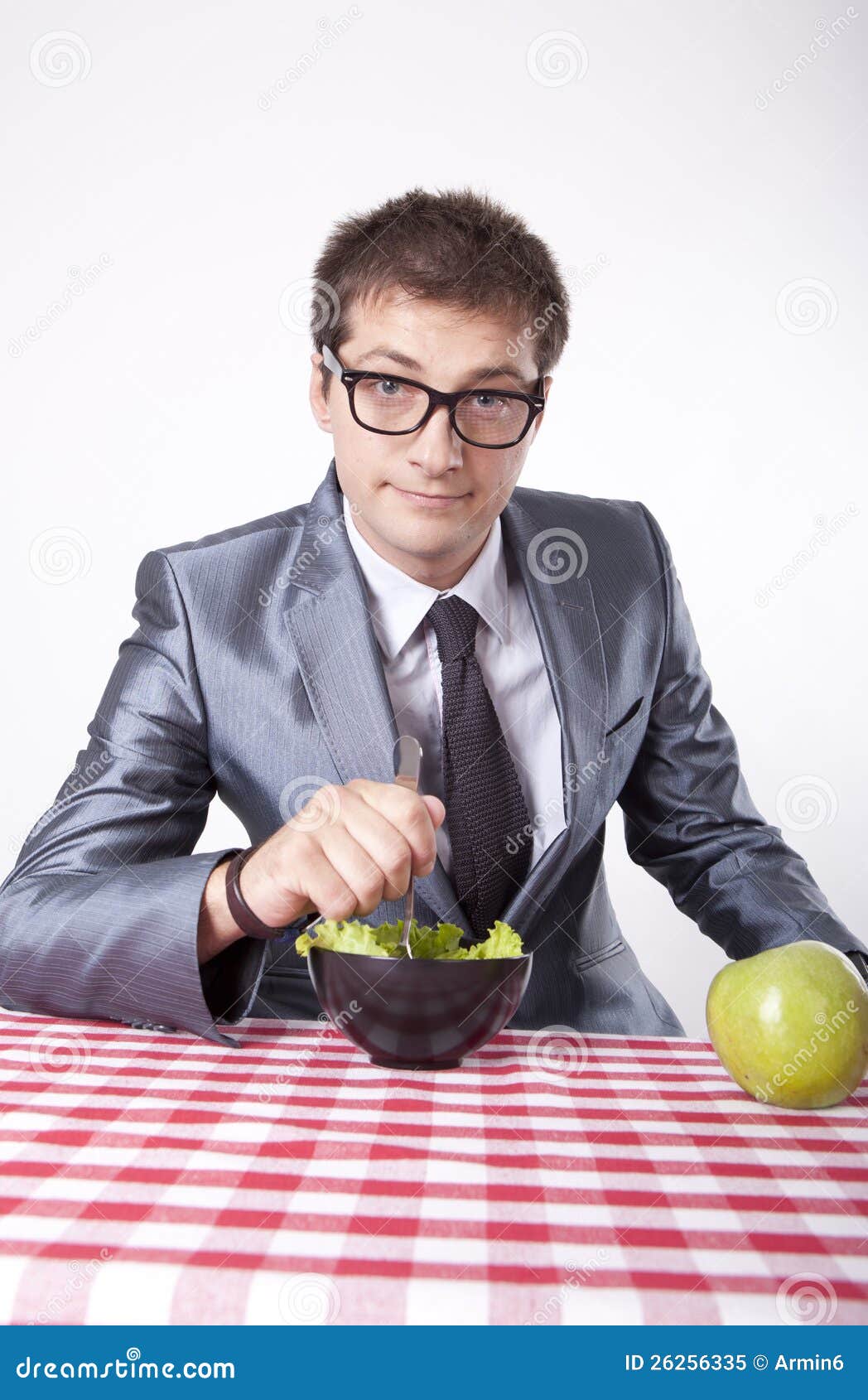 Young man eating stock image. Image of fresh, gourmet - 26256335