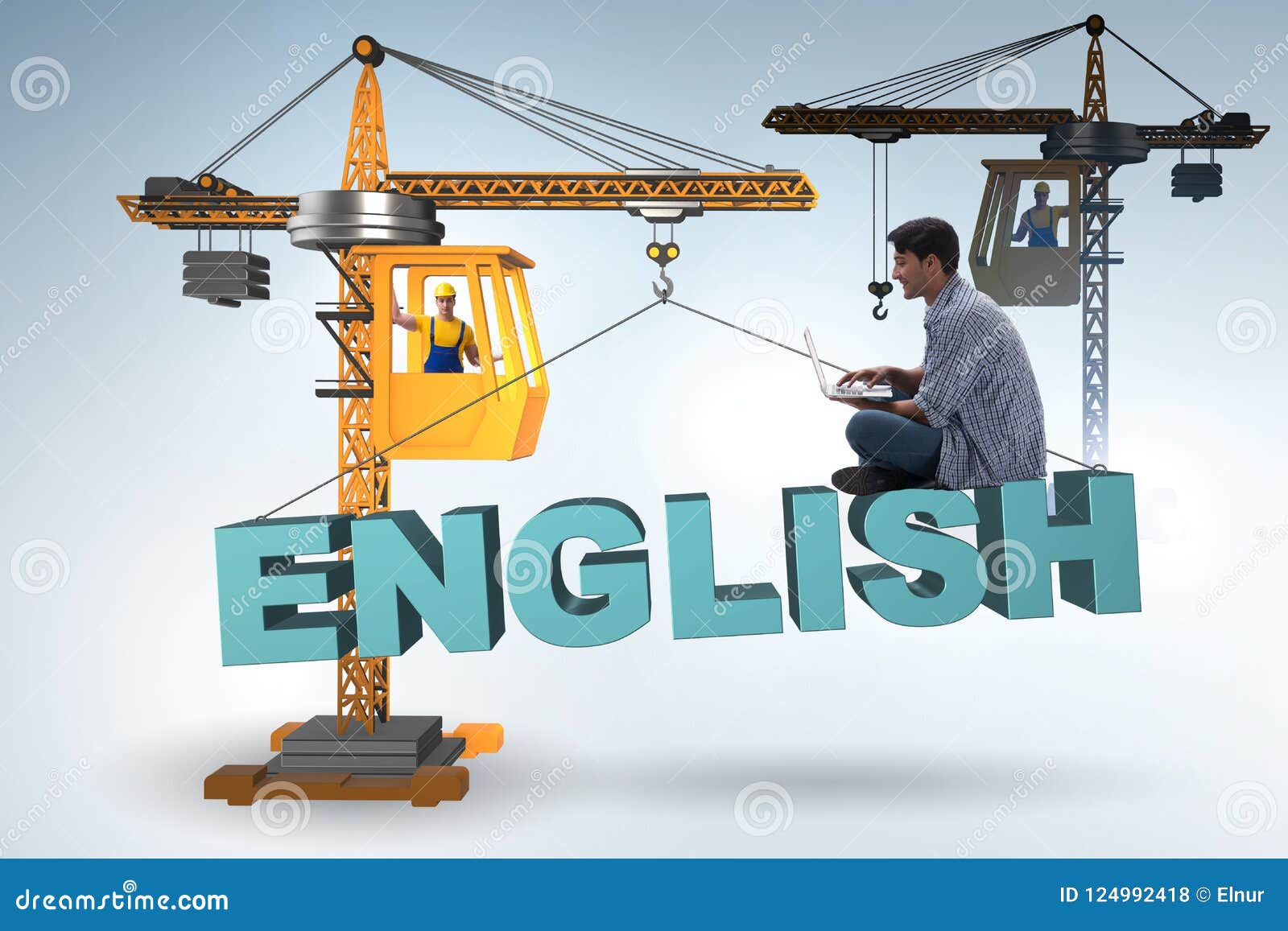 The Young Man in English Language Training Stock Photo - Image of ...