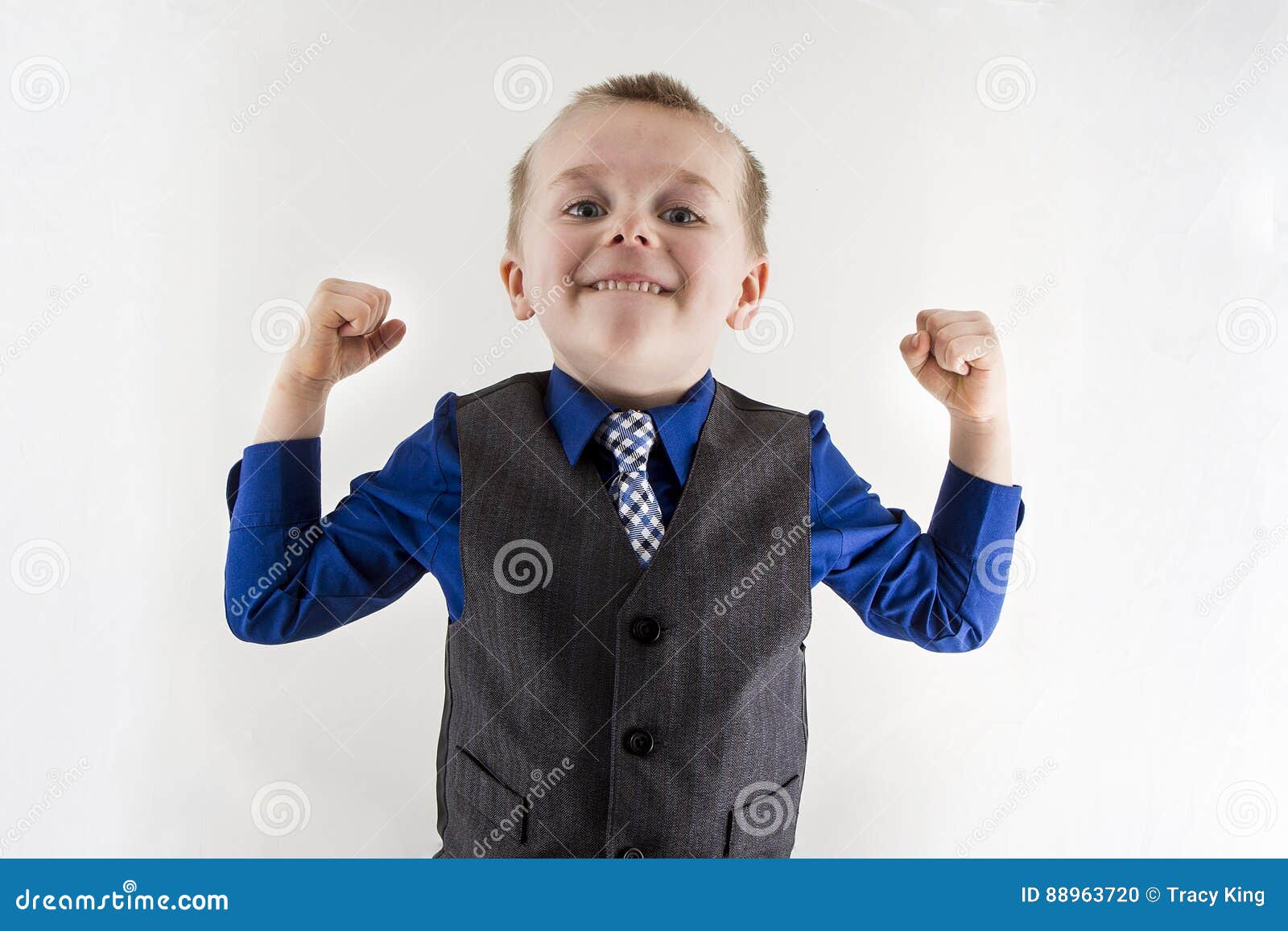 Young Man Enjoying His Success Stock Photo - Image of employee ...