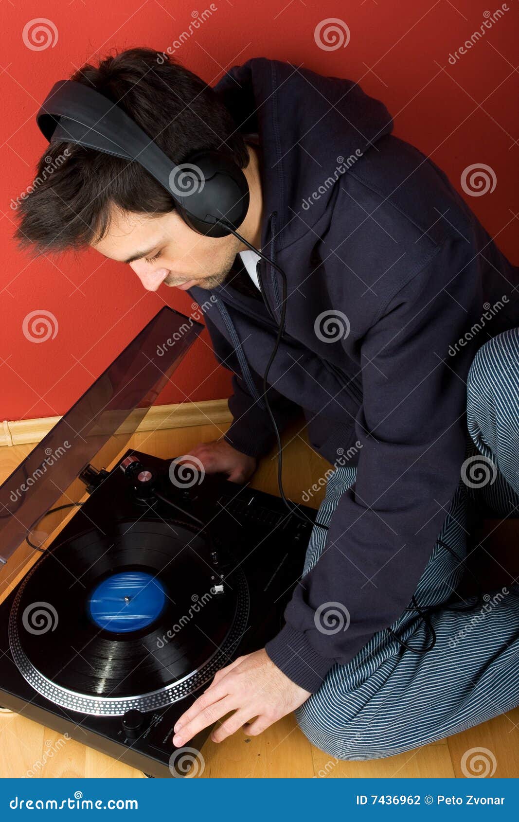 Young Man Enjoying Music stock photo. Image of expression - 7436962