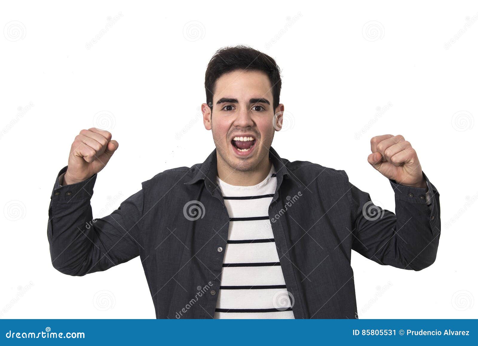 Young man enthusiasm stock image. Image of quiniela, single - 85805531