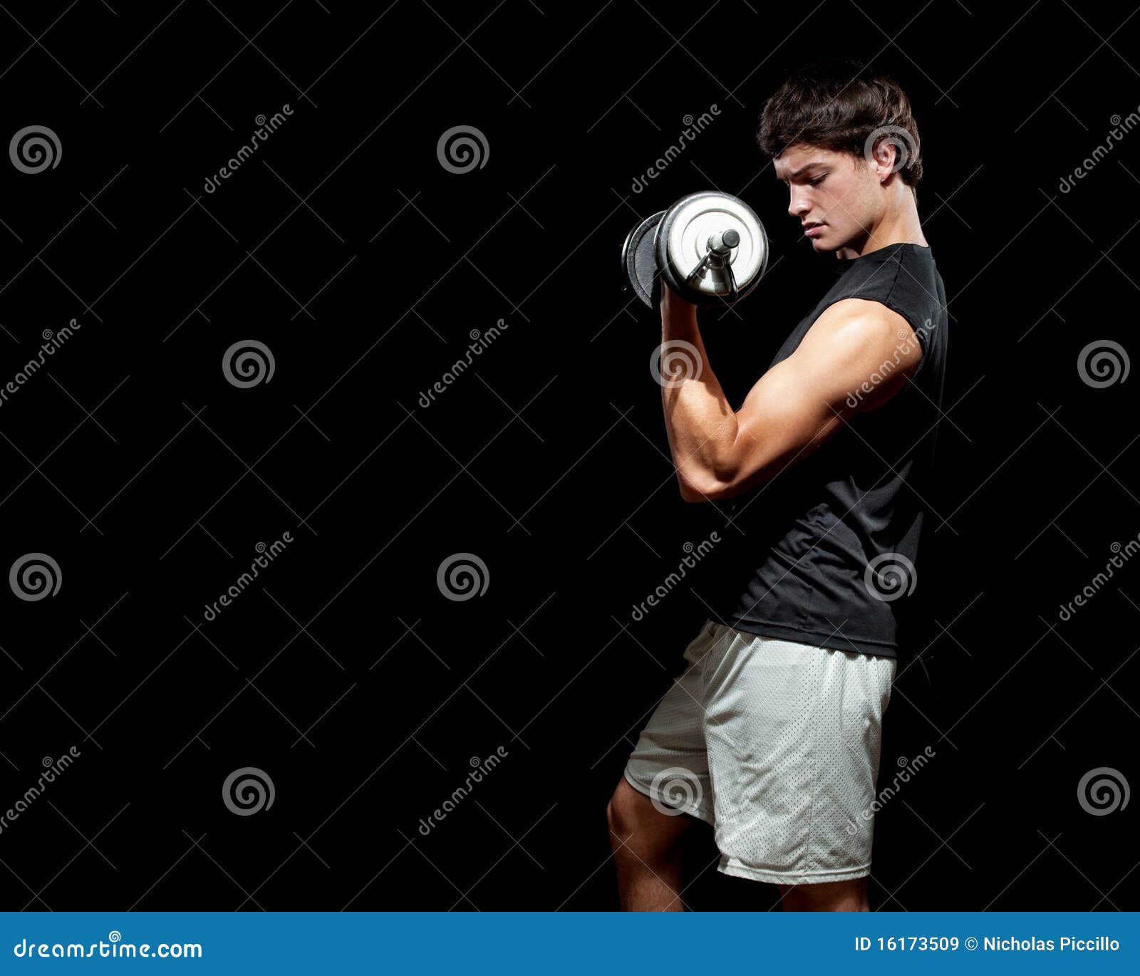 Young Man Exercising stock image. Image of working, fitness - 16173509