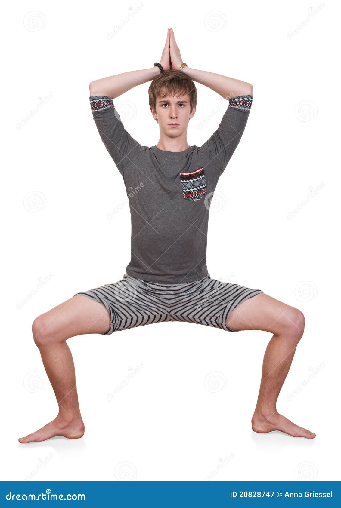 Young Man Exercising stock image. Image of gymnast, leisure - 20828747