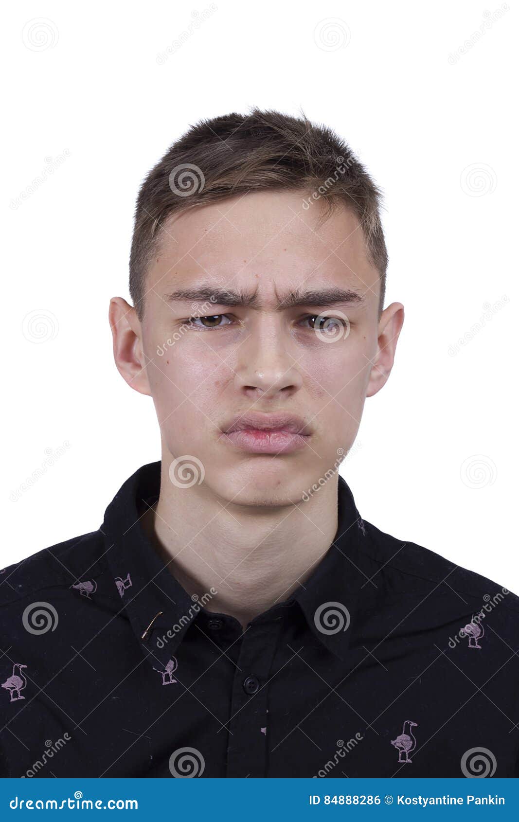 Young Man Expressing Emotions Stock Photo - Image of fight, young: 84888286