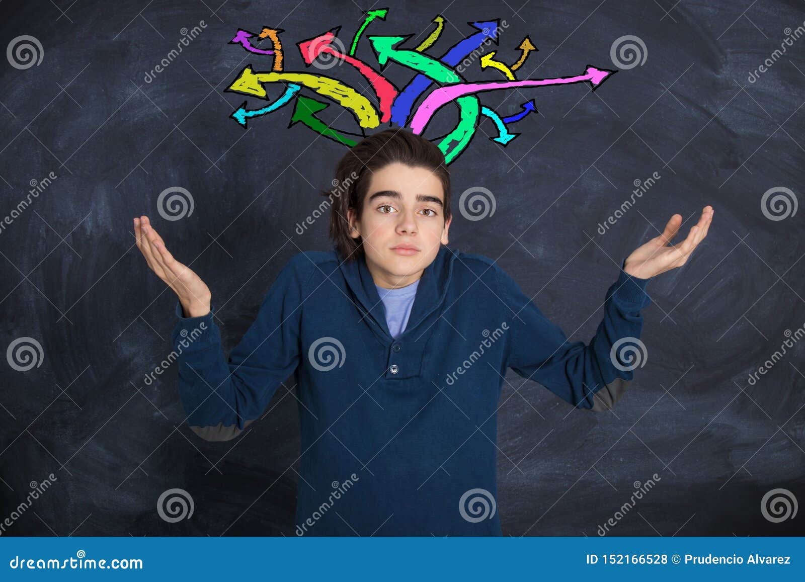 Young Man with Expression of Confusion Stock Photo - Image of people ...