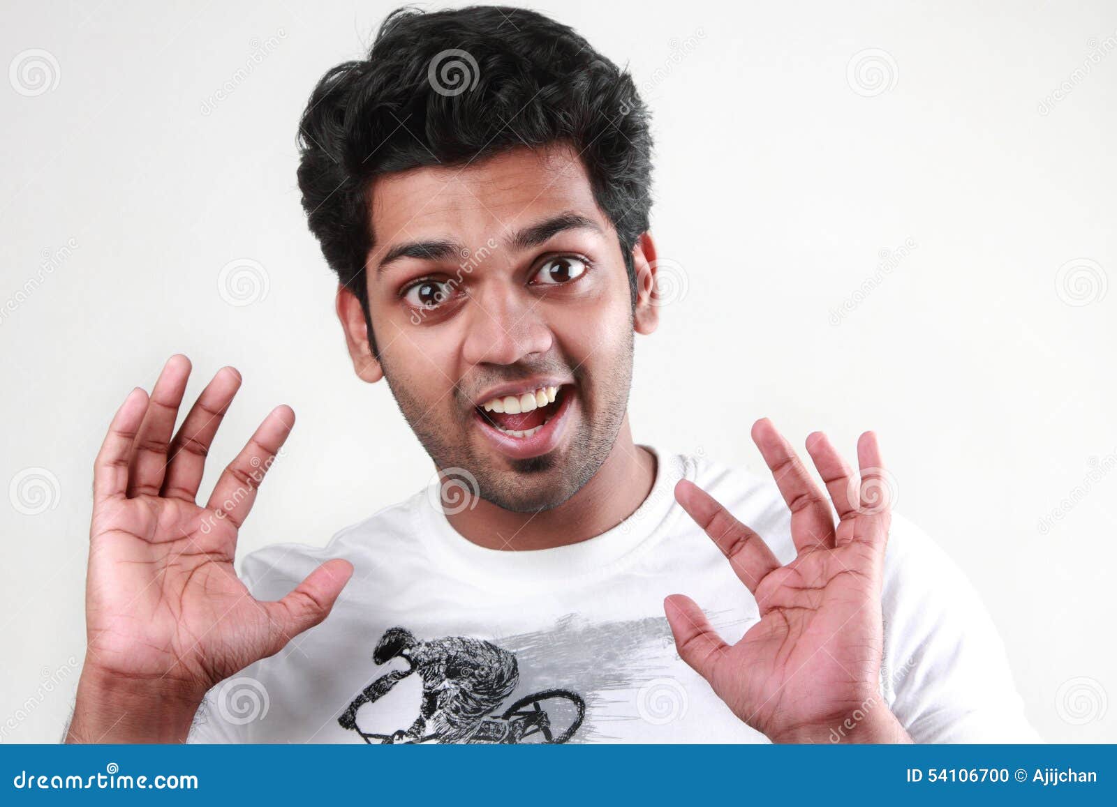 A Young Man with Expression of Satisfaction Stock Photo - Image of ...