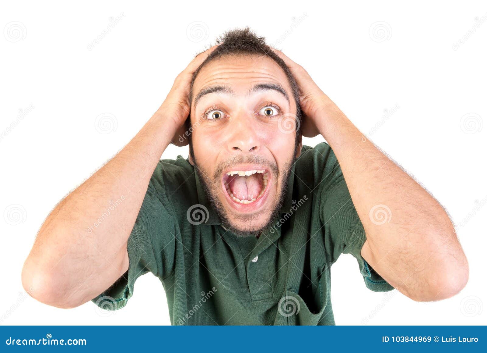 Young man expressions stock image. Image of fear, nerd - 103844969