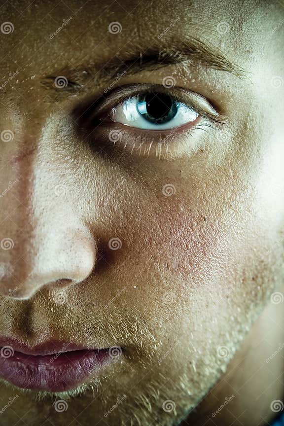 Young man face and eye stock photo. Image of honest, adult - 1698440