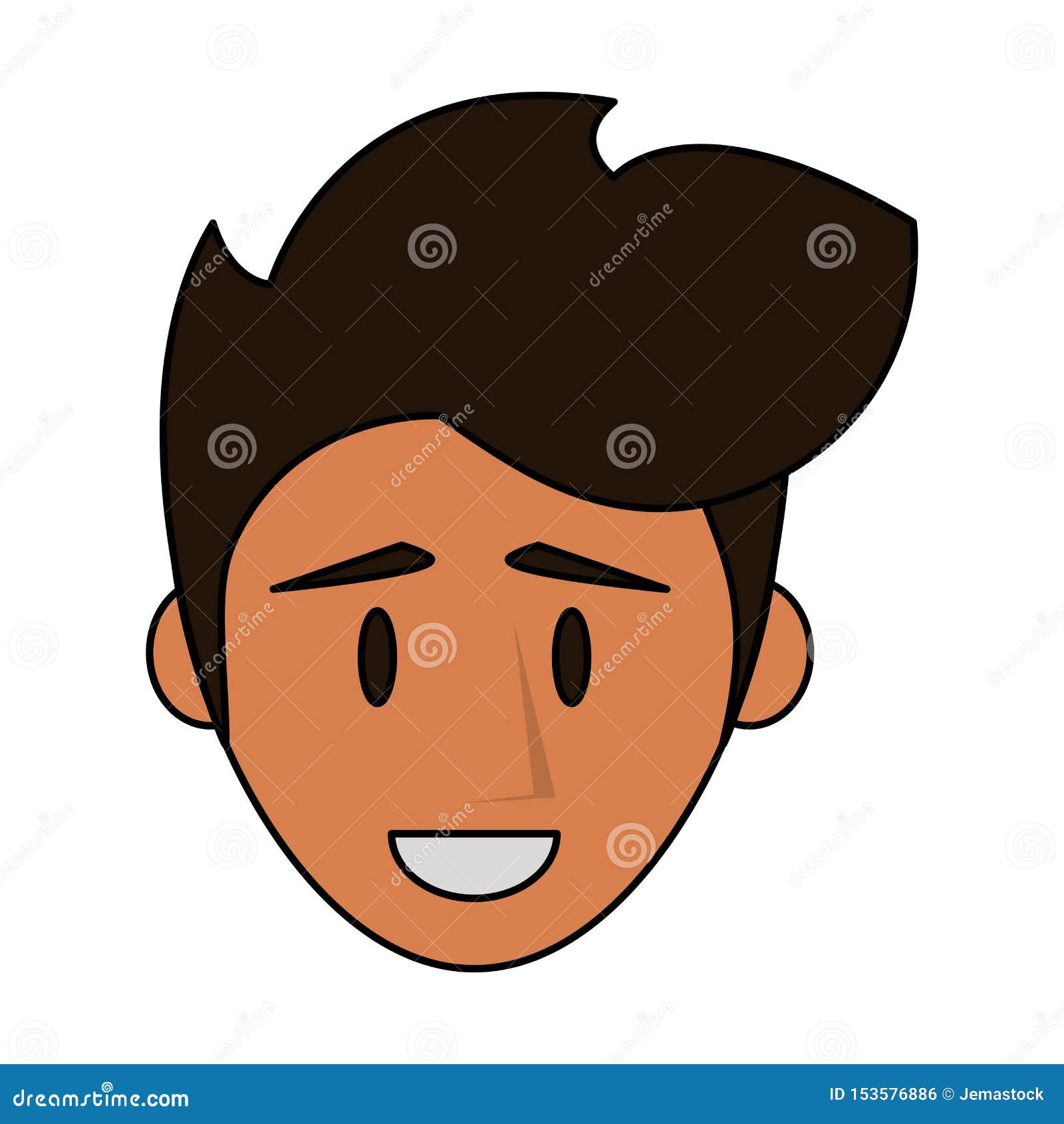 Young Man Face Smiling Cartoon Isolated Stock Vector - Illustration of ... Young Man Face Smiling Cartoon Isolated Stock Vector - Illustration of ...