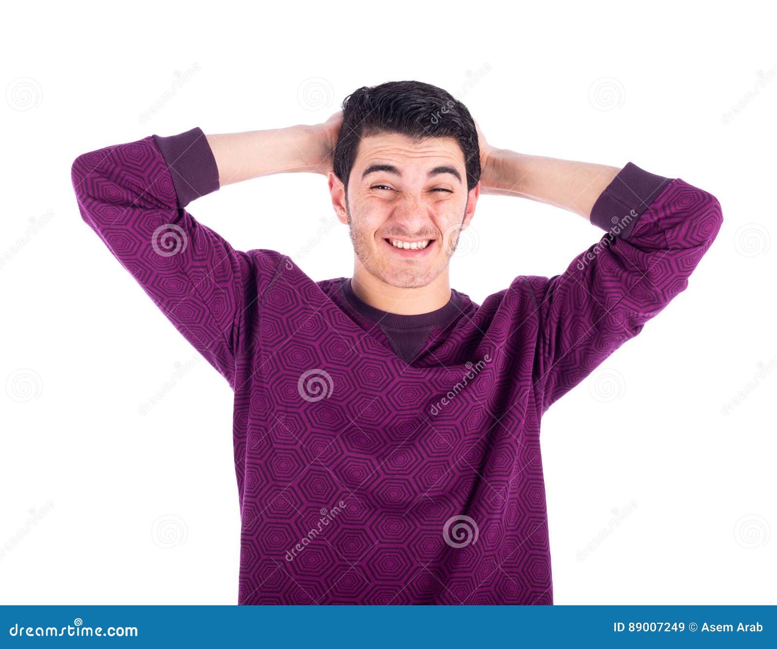 Young man stock image. Image of frustrated, emotion, arab - 89007249