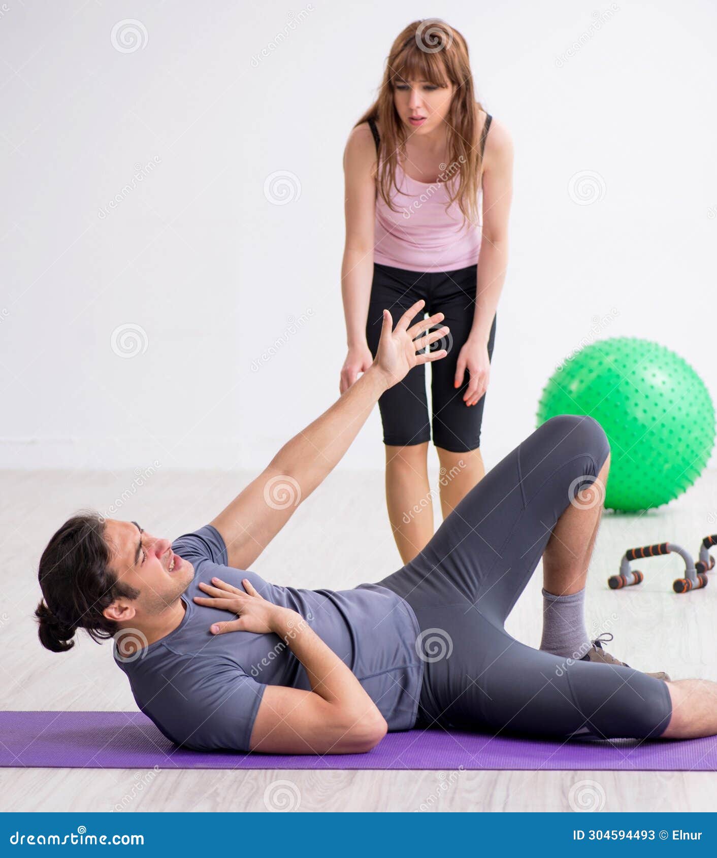 Young Man Feeling Bad during Training in First Aid Concept Stock Image ...