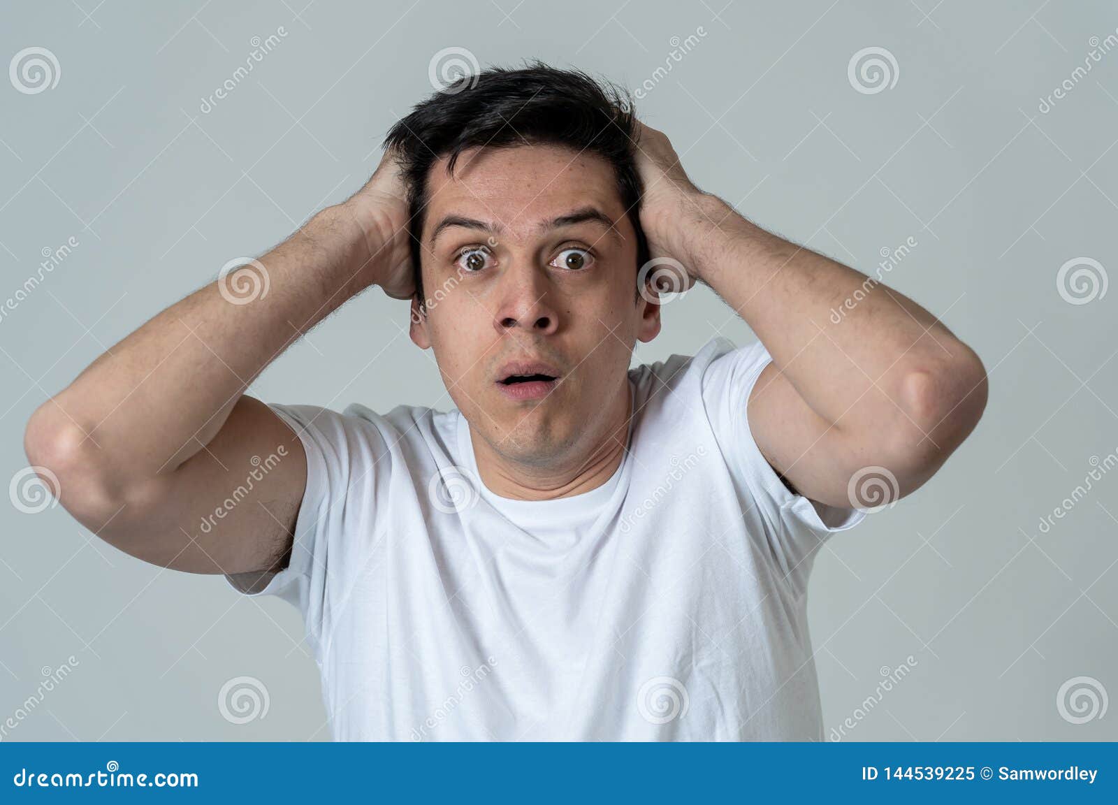 Expressions. Man Is Terrified And Feeling Fear Royalty-Free Stock ... Expressions. Man Is Terrified And Feeling Fear Royalty-Free Stock ...