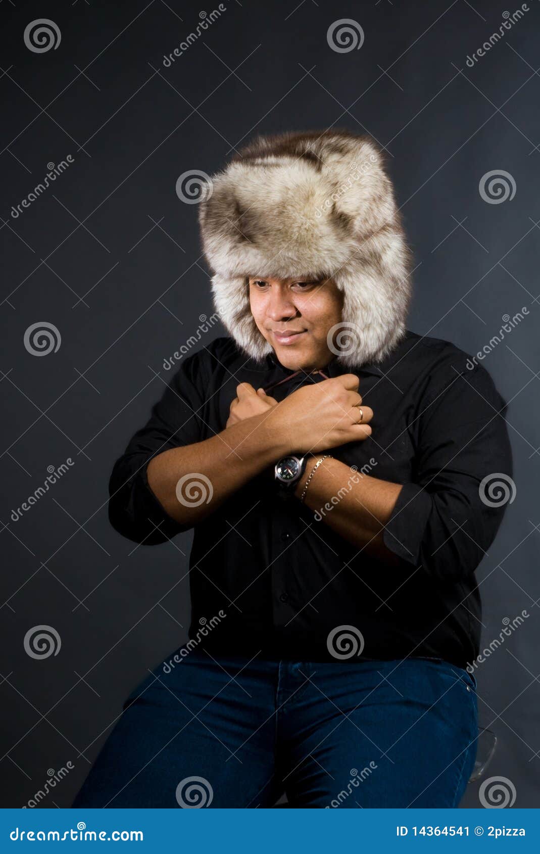 Young man feels cold stock image. Image of head, adult - 14364541