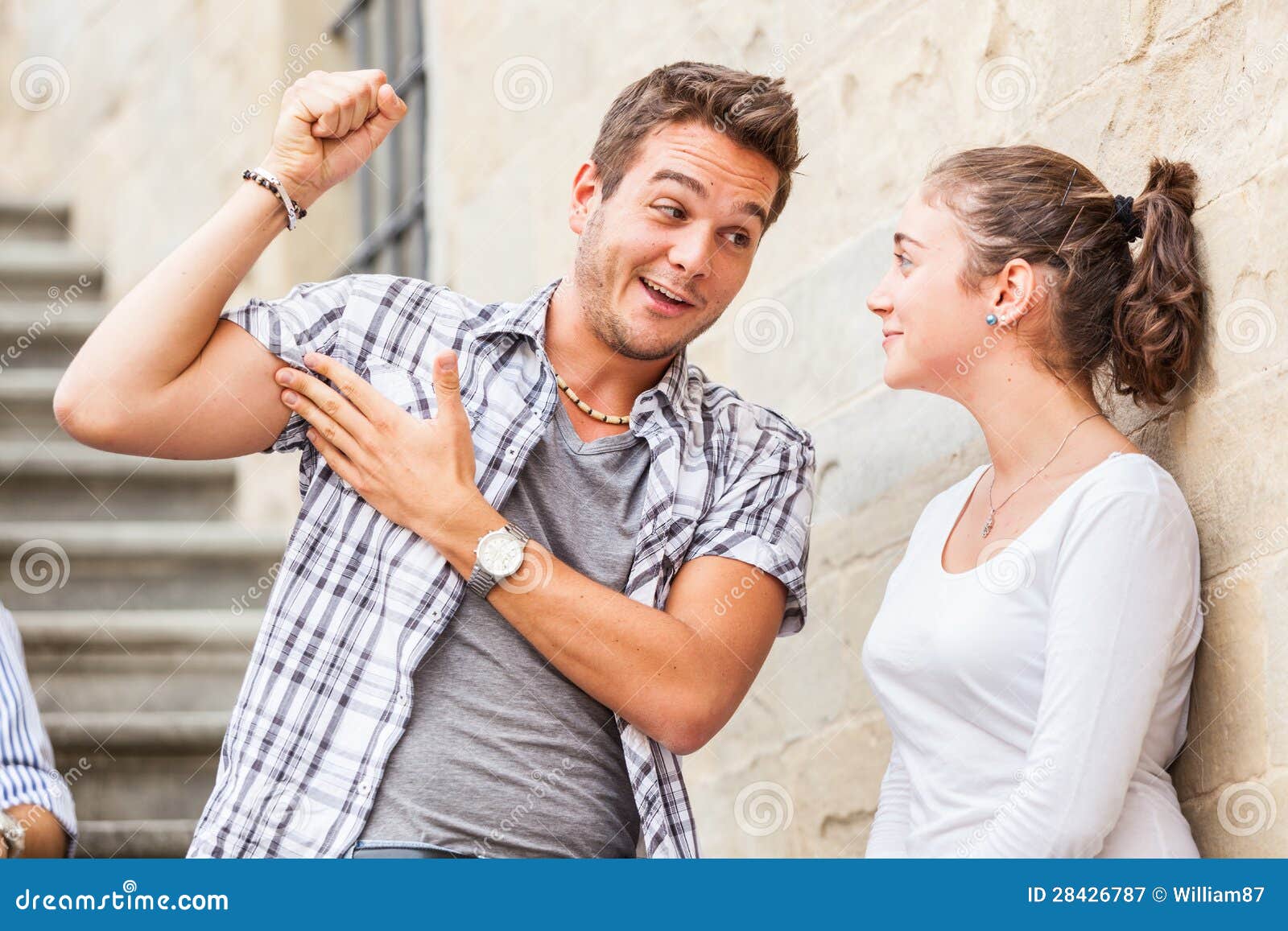 Young Man Flirting stock image. Image of playboy, cute - 28426787