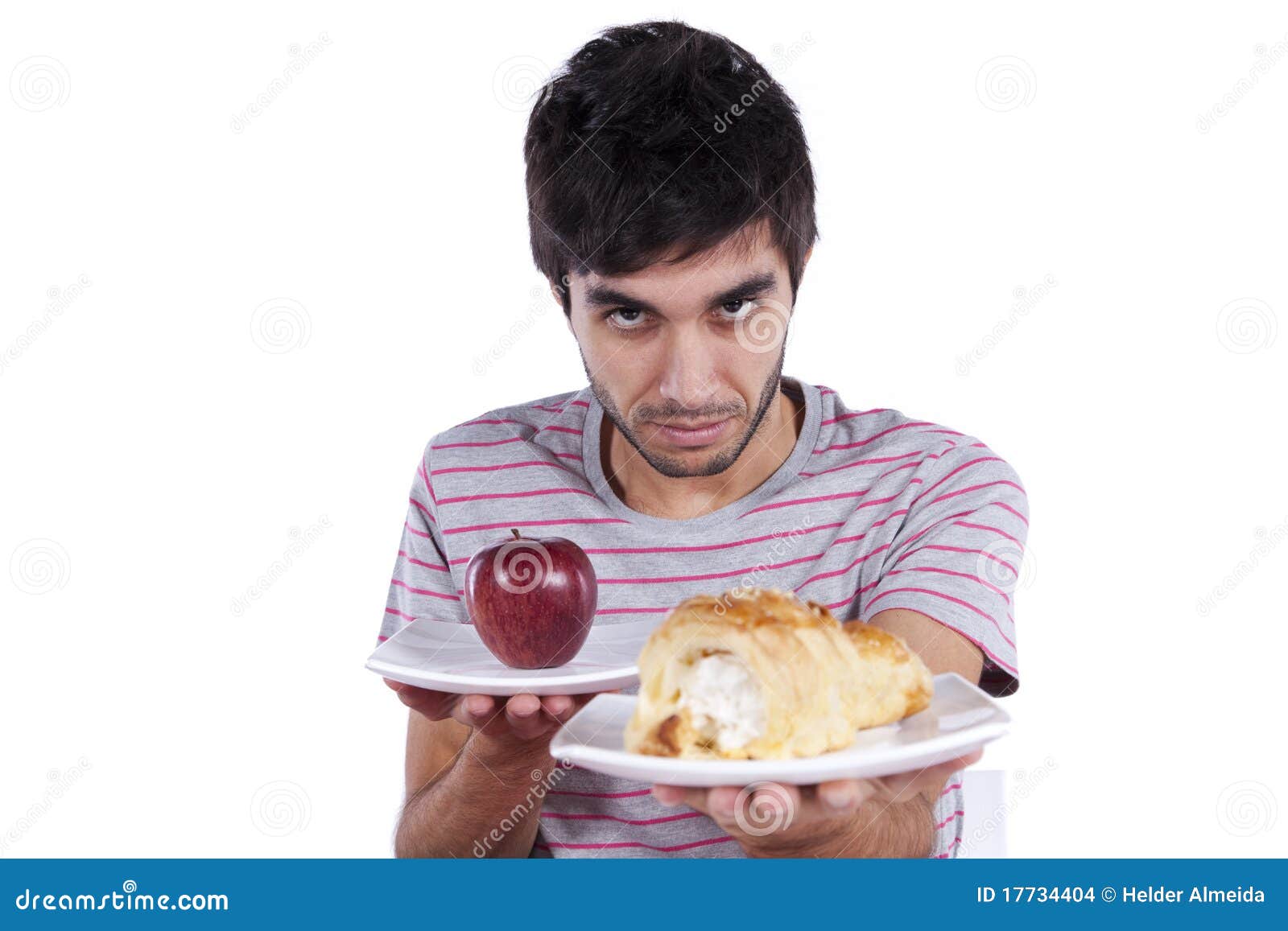 Young man food decision stock photo. Image of hungry - 17734404