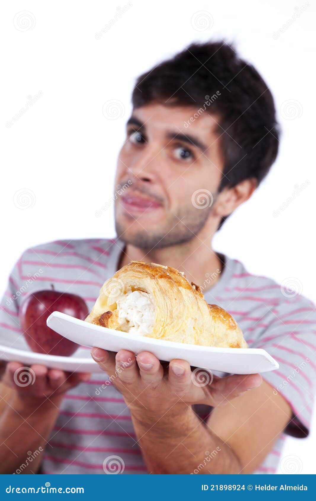 Young man food decision stock photo. Image of eating - 21898924