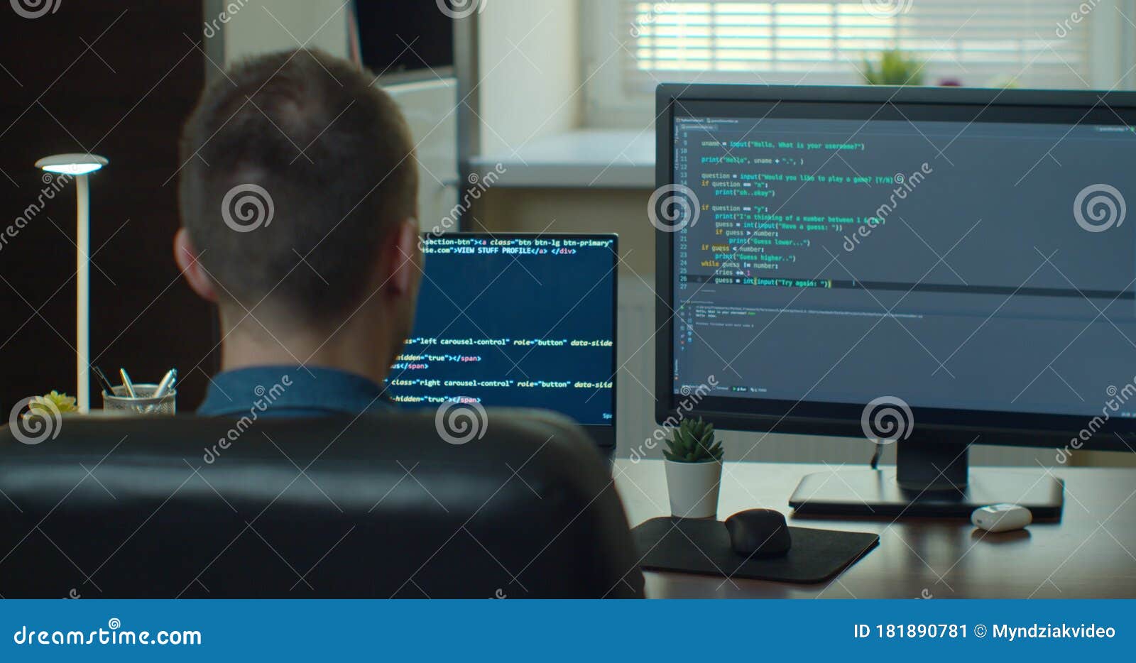 Coding Html And Css In Ide Macro Web Development Software Source