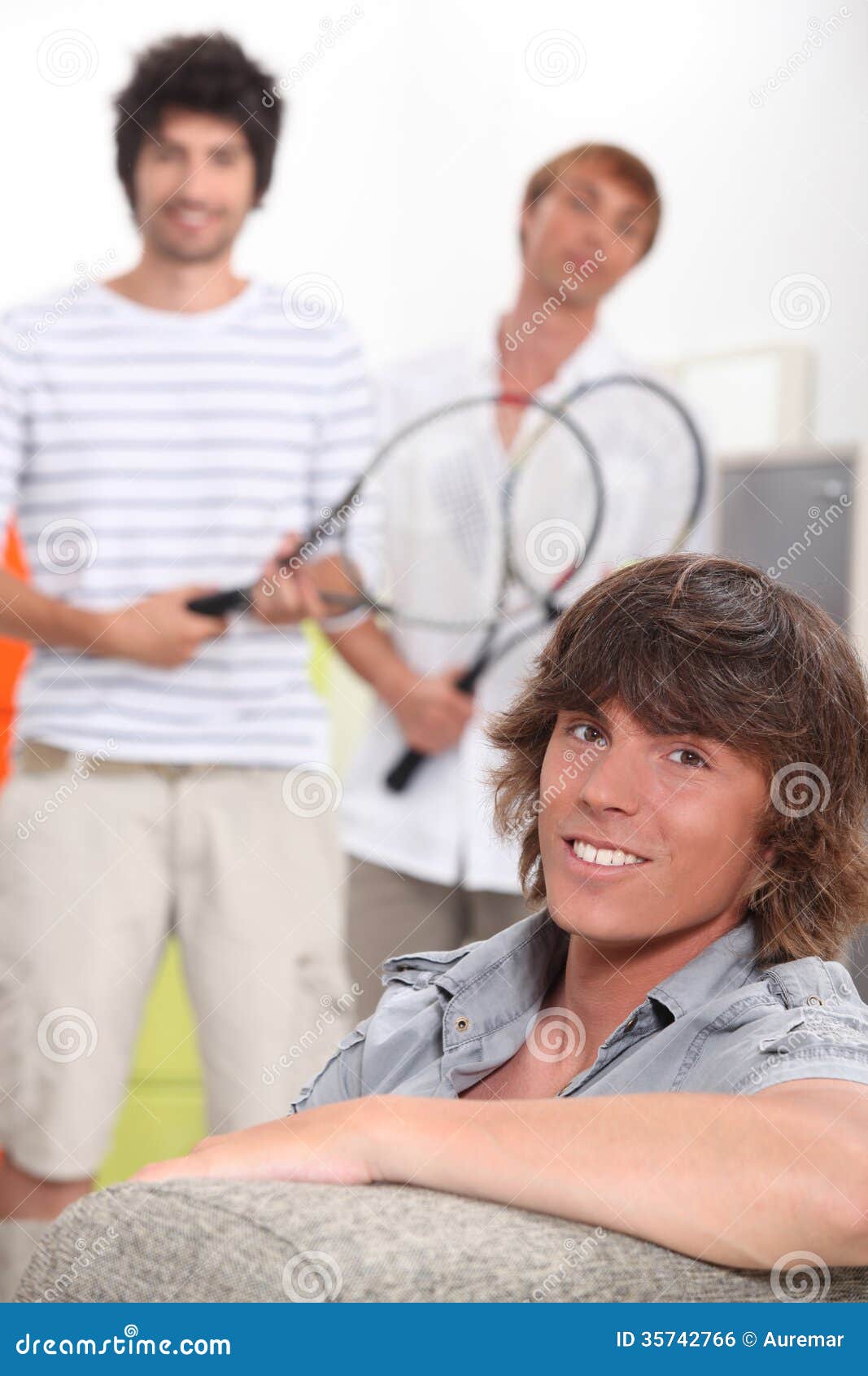 Young man with friends stock photo. Image of friends - 35742766