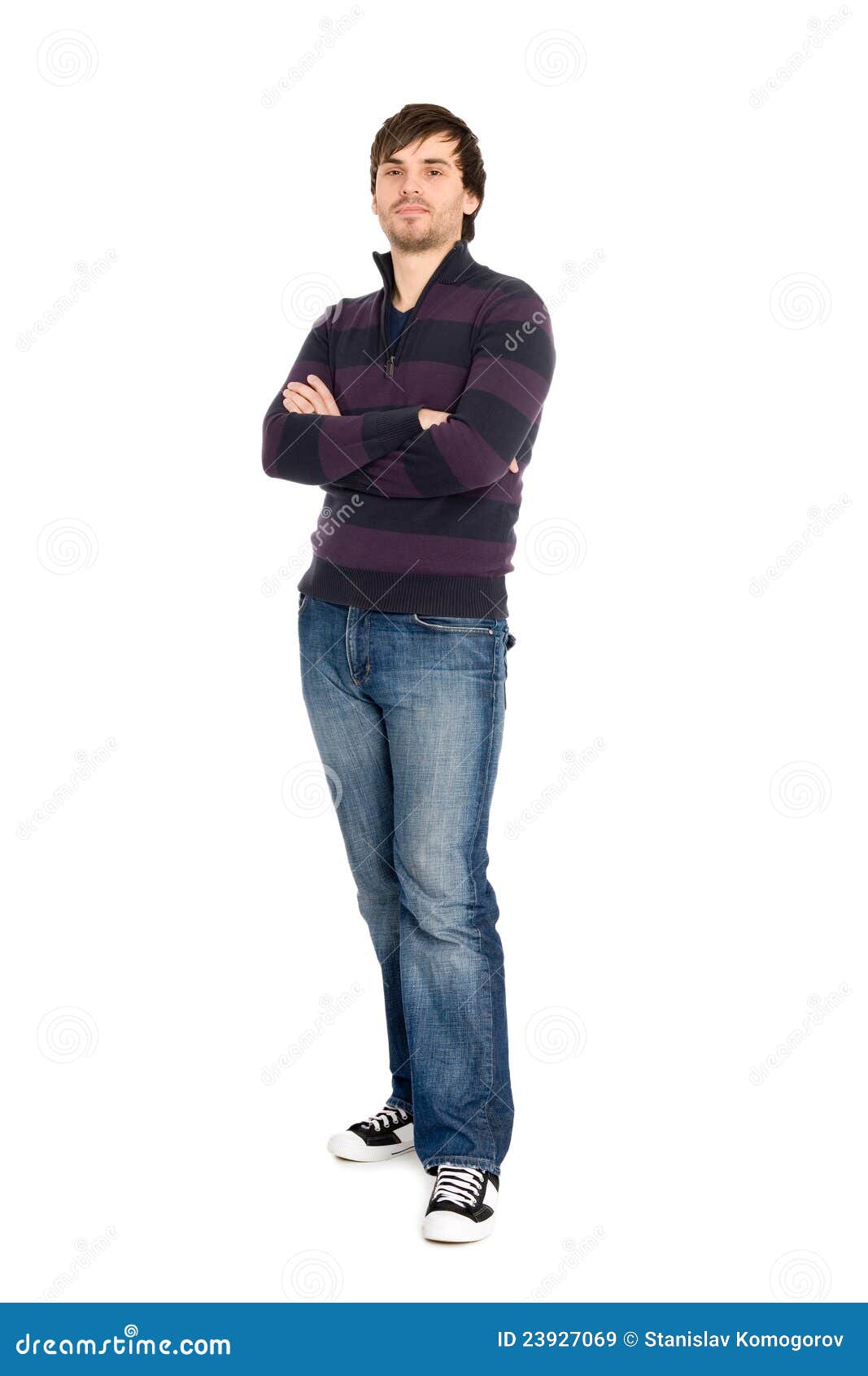 Young man in full length stock image. Image of fashion - 23927069
