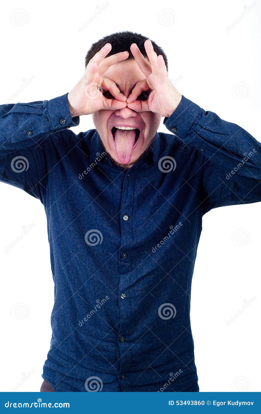 Young Man with Funny Expression Stock Photo - Image of humor, business ...