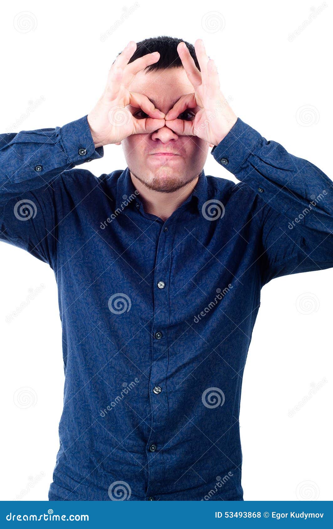 Young Man with Funny Expression Stock Photo - Image of male, white ...