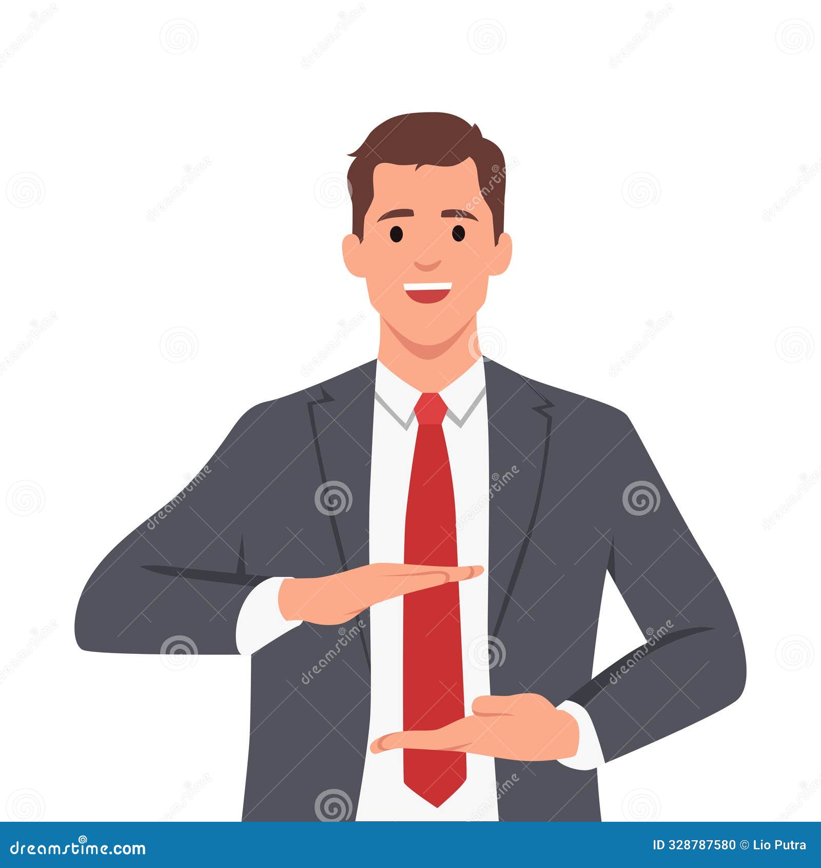 One Hands Showing Three Fingers On White Background, Vector ... One Hands Showing Three Fingers On White Background, Vector ...